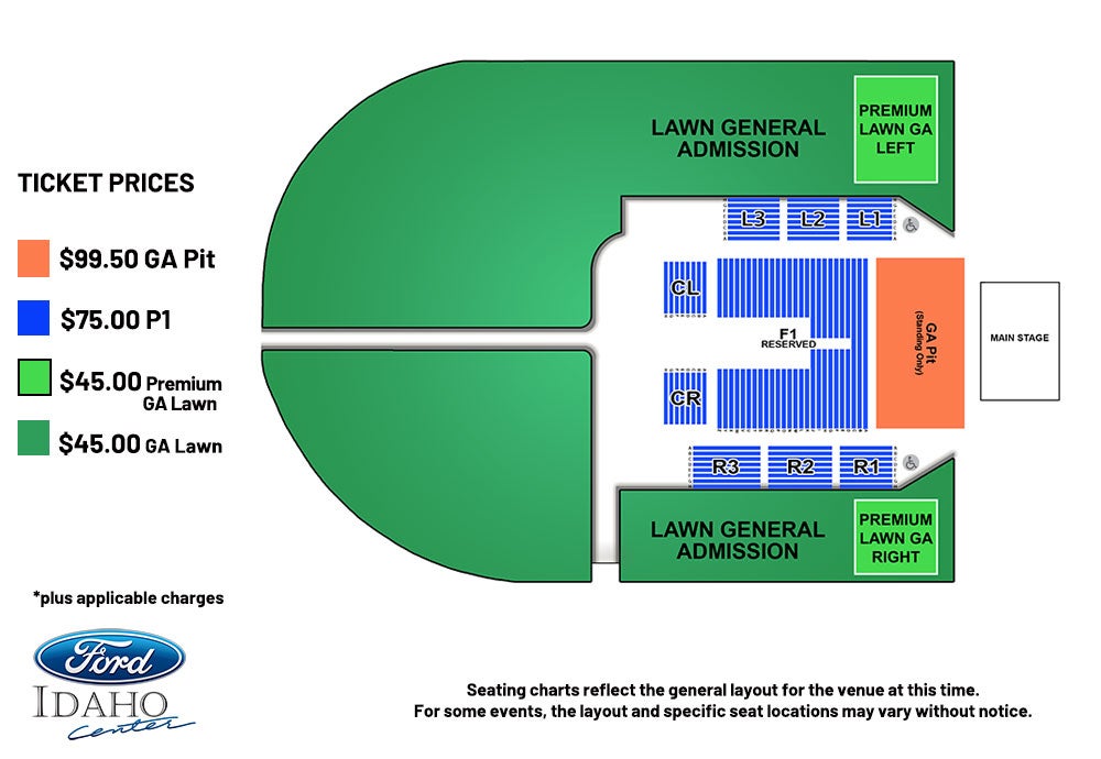 Seating Charts | Ford Idaho Center