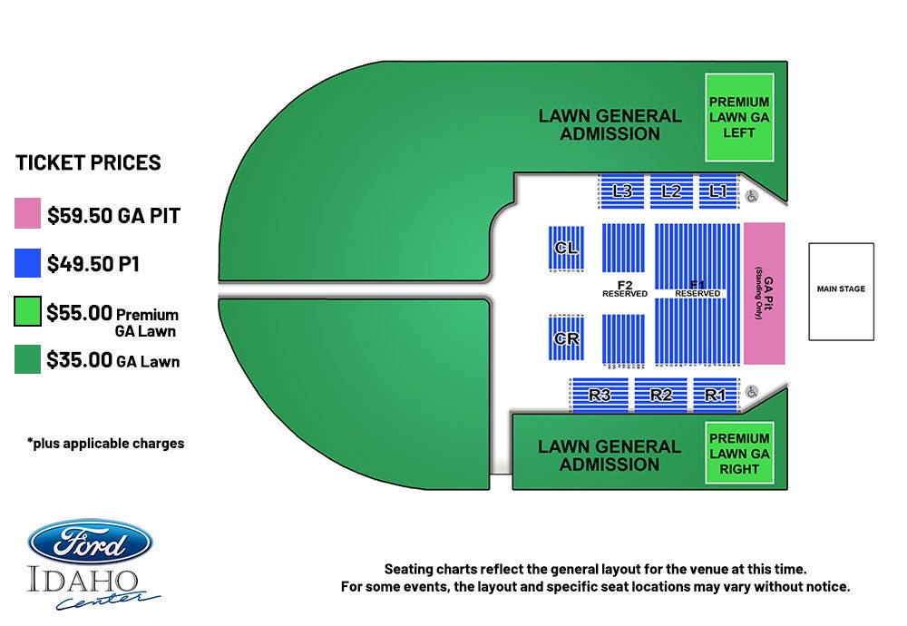 Seating Charts | Ford Idaho Center