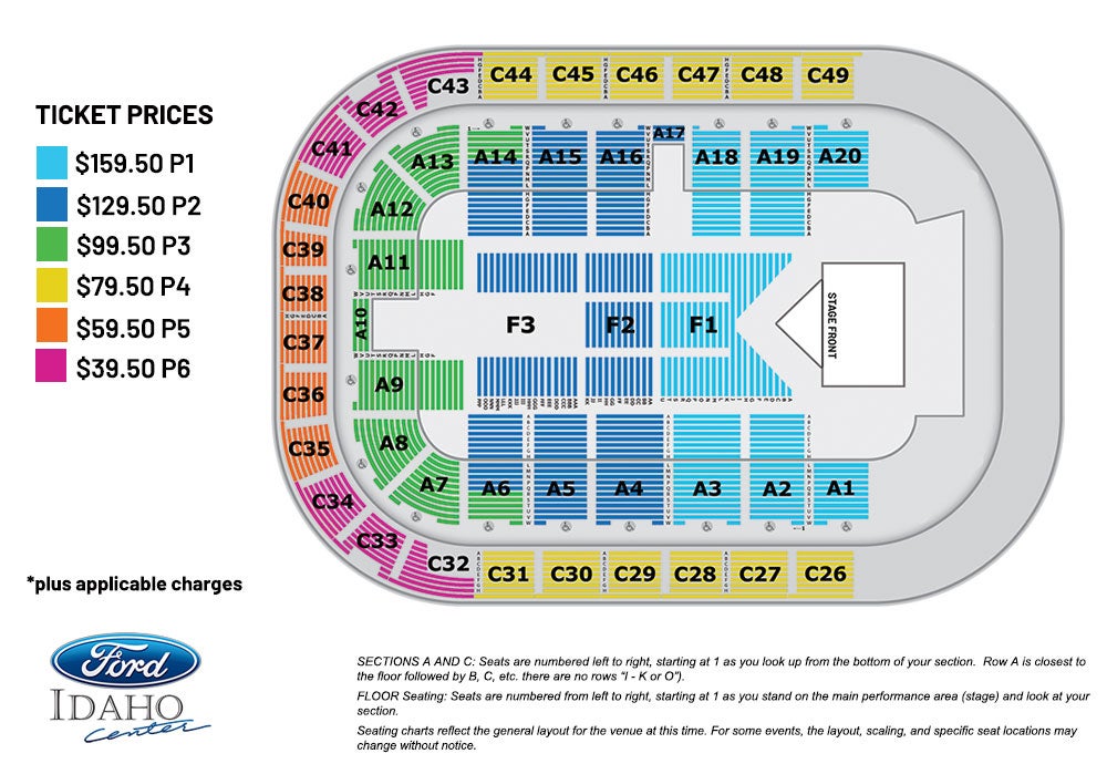 Seating Charts | Ford Idaho Center