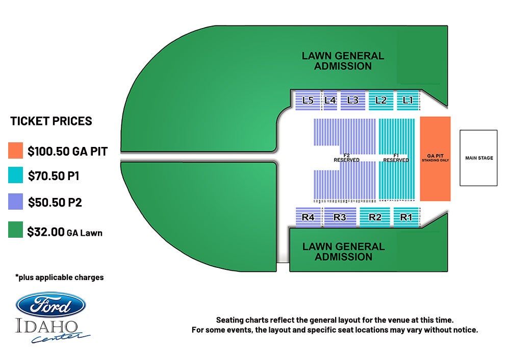 Seating Charts | Ford Idaho Center