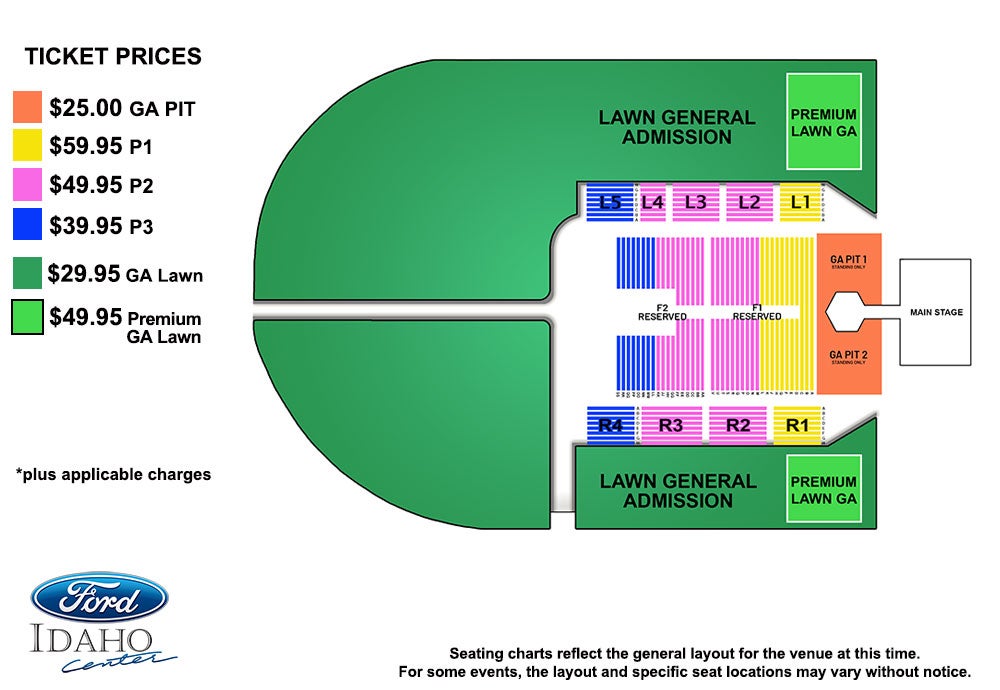 Seating Charts | Ford Idaho Center