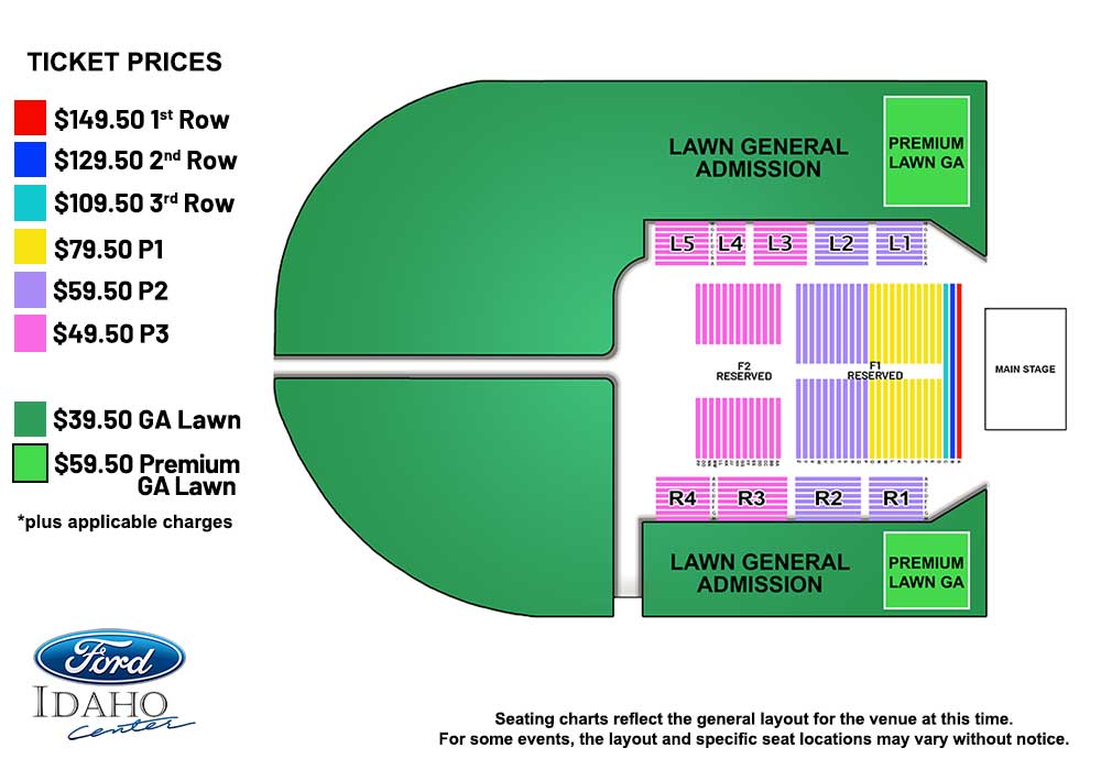 Seating Charts | Ford Idaho Center