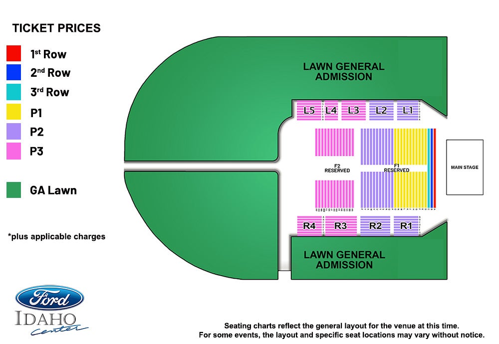 Seating Charts | Ford Idaho Center